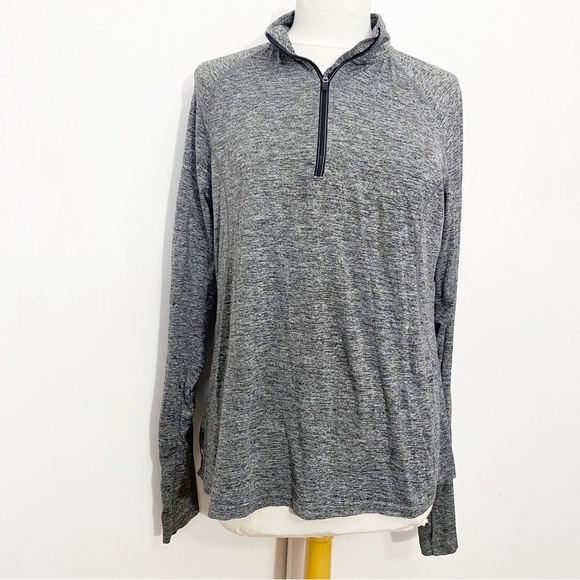 Danskin Now | Tops | Danskin Now Semi Fitted Zip Neck Long Sleeve ...